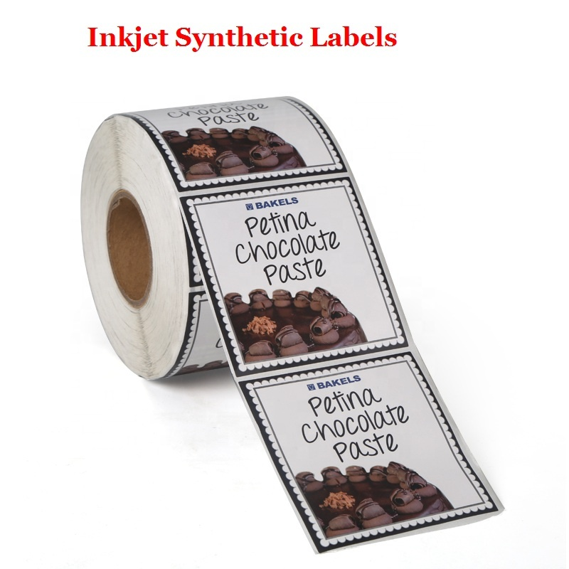 China Inkjet Label Synthetic Paper Adhesive Sticker Roll Glossy Matt ...